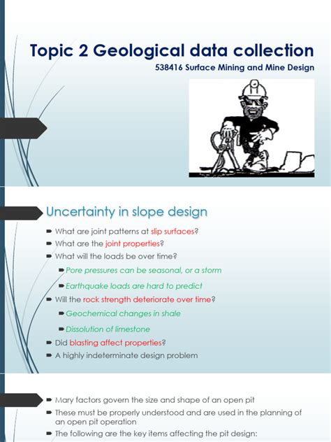 Topic 2 Geological Data Collection Pdf Geology Strength Of Materials