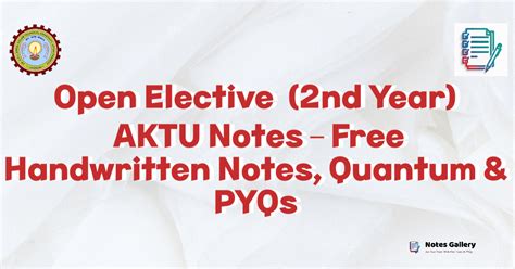 Open Elective Notes Aktu Notes 2025 Easy Way Download Pdf Notes Gallery