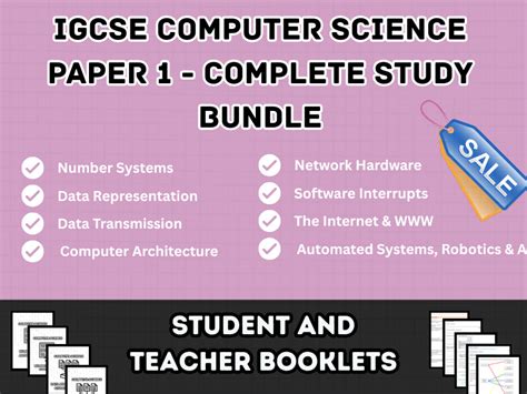 Igcse Computer Science Paper 1 Complete Bundle Study And Teaching Pack