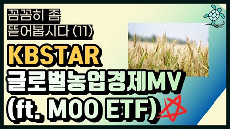 11강 Kbstar 글로벌농업경제mv 이제 출시했는데 과거 수익률을 안다고 Youtube