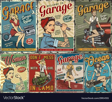 Vintage Marine Pin Up Girls