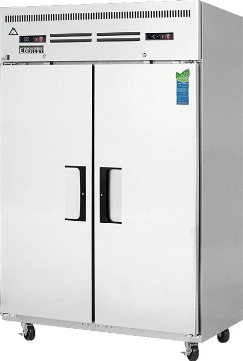 Everest Refrigeration Esrf2a 49 58 Two Door Solid Door Upright Reach