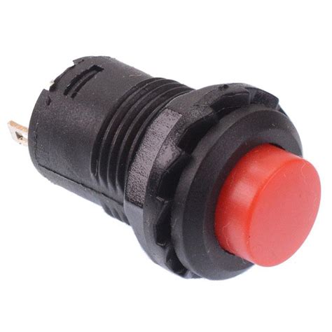 Red Off On Momentary Round Mm Push Button Switch SPST