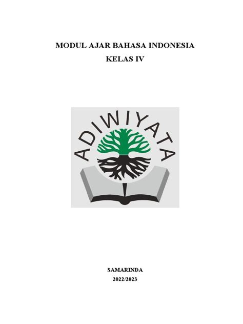 Modul Ajar Adiwiyata Kls 4 Pdf