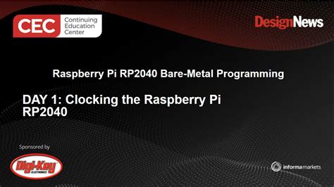 Raspberry Pi Rp2040 Bare Metal Programming Day 1 Digikey