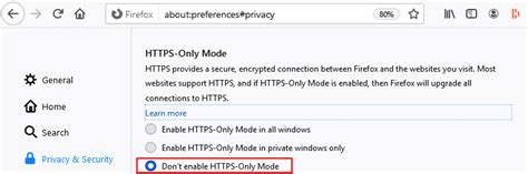 Disable HTTPS Redirect In Firefox ITAdminGuide