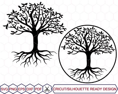 Tree Svg Tree Of Life Svg Split Tree Svg Nature Svg Pine Cone Porn