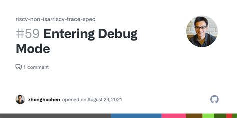 Entering Debug Mode Issue Riscv Non Isa Riscv Trace Spec GitHub