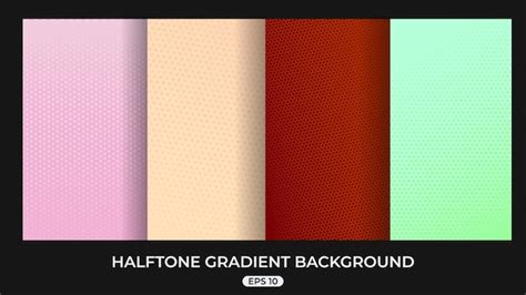 Premium Vector Halftone Gradient Background Template Design Hexagon