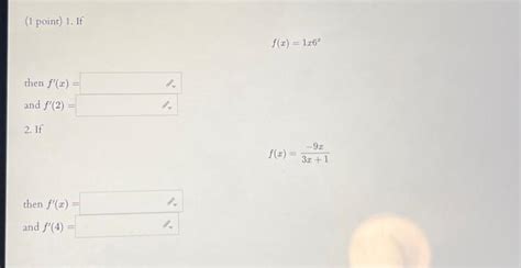 Solved 1 Point Find A Local Linear Approximation For The