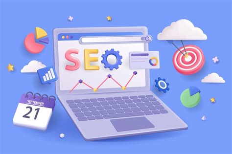 Premium Vector Seo Optimization Concept 3d Illustration Icon Composition With Data Statistics