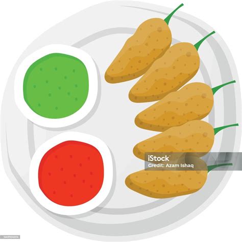 페리 페리 바이트 개념 다진 치킨 벡터 아이콘 디자인 패스트 푸드 기호 정크 푸드 기호 인기 있는 저렴하고 좋은 맛 간식으로 채워진 녹색 고추 스톡 일러스트레이션 고기에