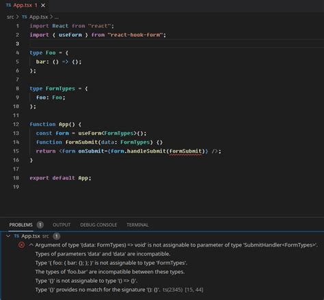 Bug Typescript Errors Type Incorrect If Value Is An Object · Issue 6523 · React Hook Form