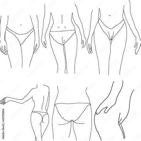 Sexy Pose Line Stock Vector Adobe Stock