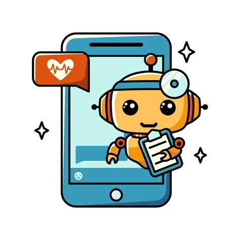 Using Ai In Medicine Chat Bot Assistant For Online Applications Cartoon Vector Concept