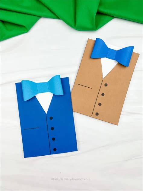 3d Fathers Day Card Craft Free Template