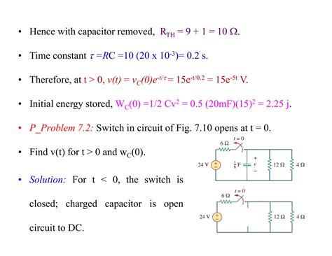 First Order Circuits Linear Circuit Analysis PDF