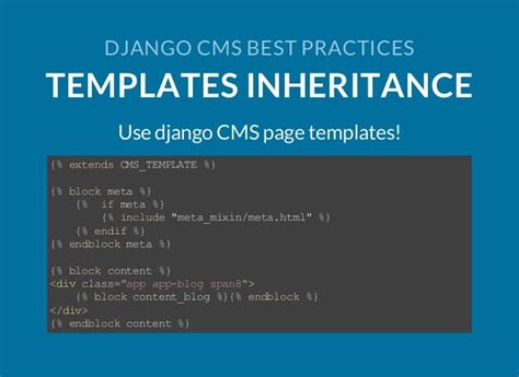 Django Cms Best Practices