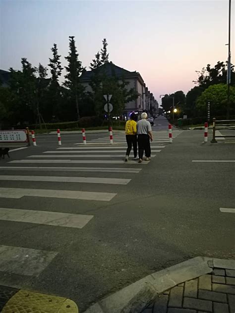 扶老人过马路背影 扶老人过马路 扶老人过马路图片 大山谷图库