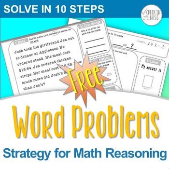 How To Solve Word Problems By Check In With Mrs G TpT
