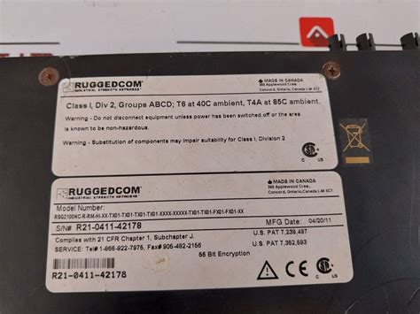 Ruggedcom Rsg2100 Ethernet Switch Aeliya Marine