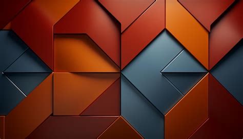 Premium Ai Image Abstract Geometric Shapes Create A Modern Vibrant And Futuristic Design