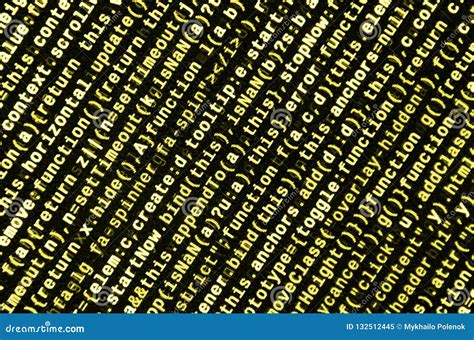 Computer Program Preview Programming Code Typing Stock Image Image