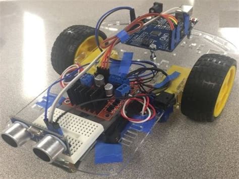 Vehículo Controlado Por Sensor De Ultrasonidos Arduino Project Hub