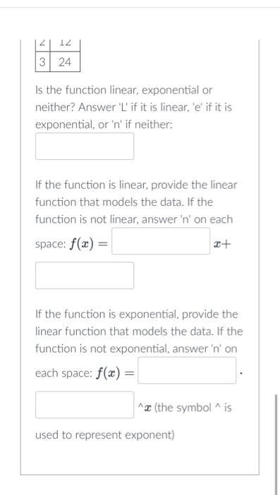 Solved Determine Whether The Function Below Is Linear