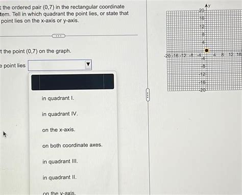 [answered] T The Ordered Pair 0 7 In The Rectangular Coordinate Tem Kunduz
