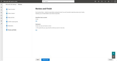 microsoft 365 백업 데이터 복원 microsoft learn
