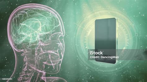 론겐 인간의 머리 이미지 스마트 폰 콘텐츠장소에 대한 Lte 통신 개념에 의해 뇌 위험 의료 3d 일러스트 스마트폰에 대한 스톡 사진 및 기타 이미지 Istock