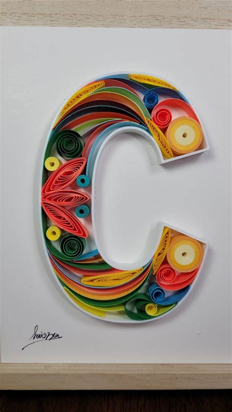 Letter C The Symbol For Personal Touch And Attachment Mixed Media By ZAD Creation Saatchi Art