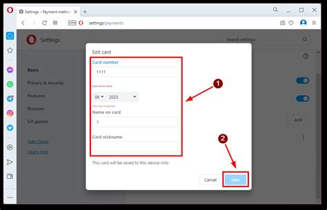 How To Delete Saved Cards In Opera Tab Tv