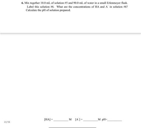 Solved Buffer Solutions Procedure For Preparation Of Buffer Chegg