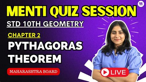 Std 10th Chapter 2 Pythagoras Theorem Full Chapter Geometry Menti