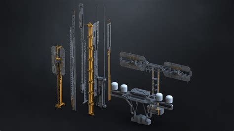 Scifi Antenna Concepts Cgtrader