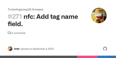 Nfc Add Tag Name Field Issue 271 Tinkerforge Esp32 Firmware GitHub