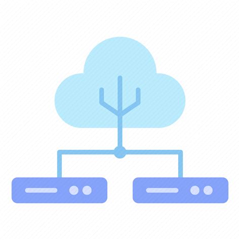 software defined networking multiple servers multiple cloud archive icon download on iconfinder