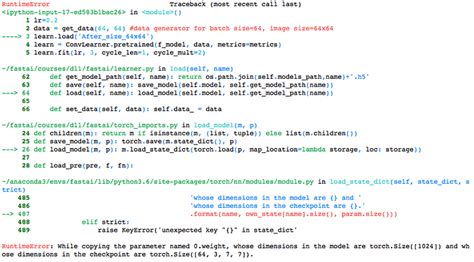 Loading A Saved Model Part 1 2018 Fastai Course Forums