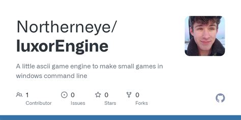 Github Northerneyeluxorengine A Little Ascii Game Engine To Make