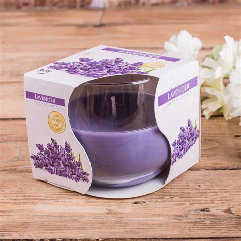 Арома свечи с запахом lavender bispol. Свечи декоративные купить
