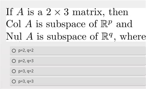 Null Space And Column Example TU Delft OCW