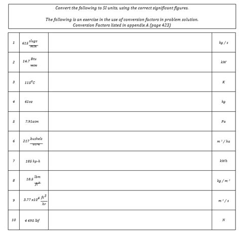 Solved The Following Is An Exercise In The Use Of Conversion Chegg Com