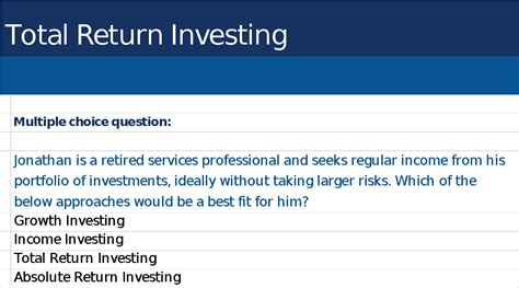Total Return Investing Financial Edge