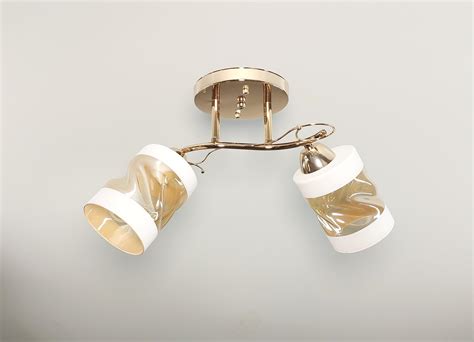 ᐉ Люстра стельова на 2 плафони Золотий 4633 2 • Краща ціна в Києві Україні • Купити в Епіцентр