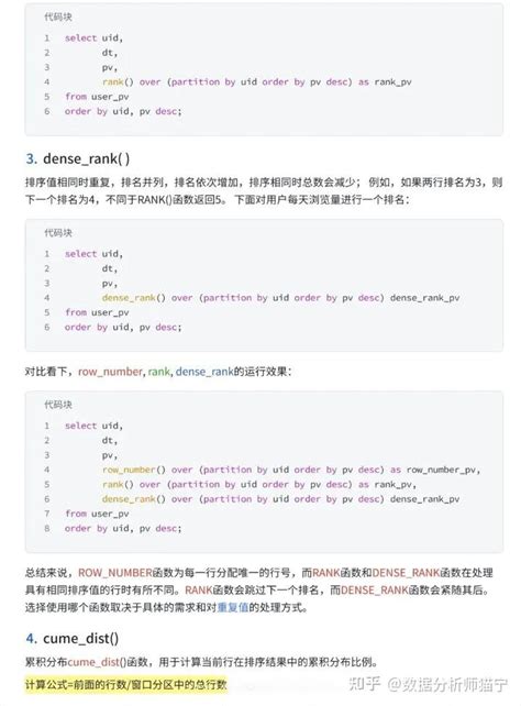 数据分析人必存SQL取数公式覆盖90 工作 知乎