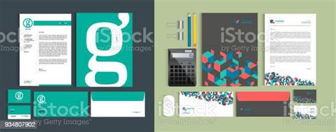 비즈니스 정체성 디자인 서식 파일의 집합입니다 편지지 세트레터 헤드 A4 템플릿 이름 카드 벡터 일러스트입니다 이력서에 대한 스톡 벡터 아트 및 기타 이미지 Istock