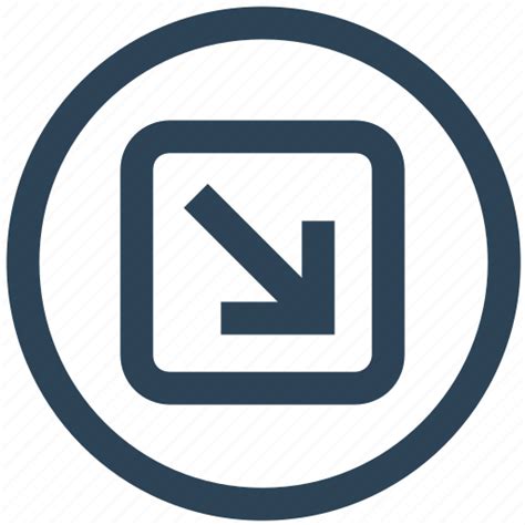 Arrow Direction Down Receive Square Ui Ux Icon Download On Iconfinder