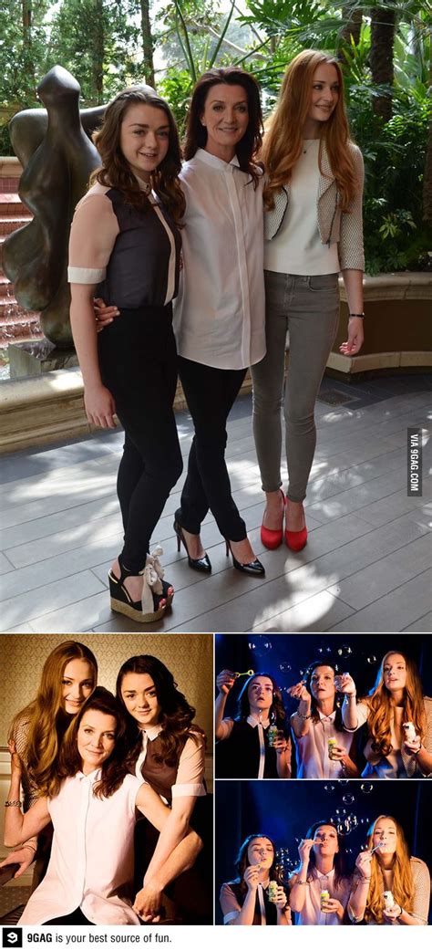 Sophie Turner Maisie Williams Michelle Fairley And Sophie Turner
